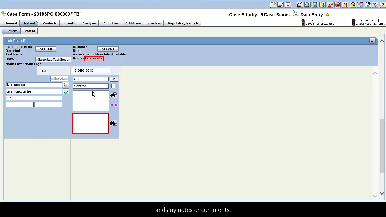 Argus - Add Lab Data for a Patient - YouTube