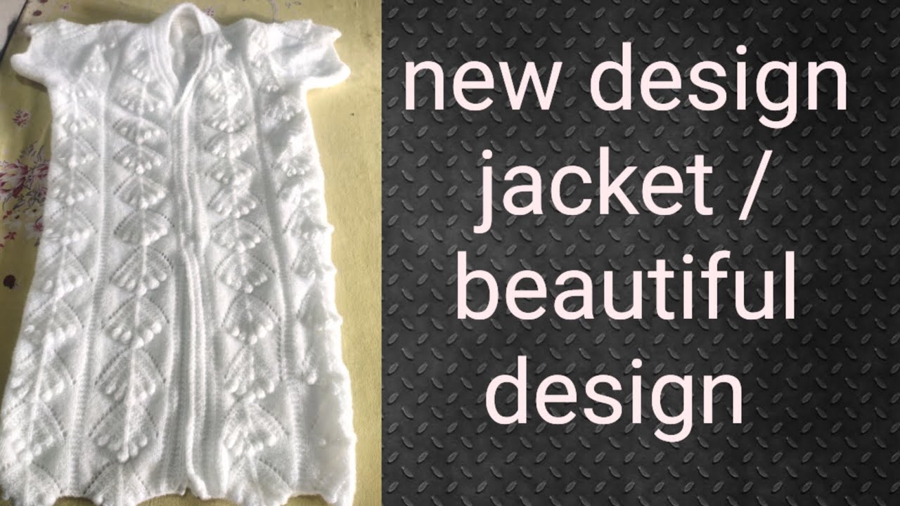new design jacket / cardigan sweater beautiful design #knitting - YouTube