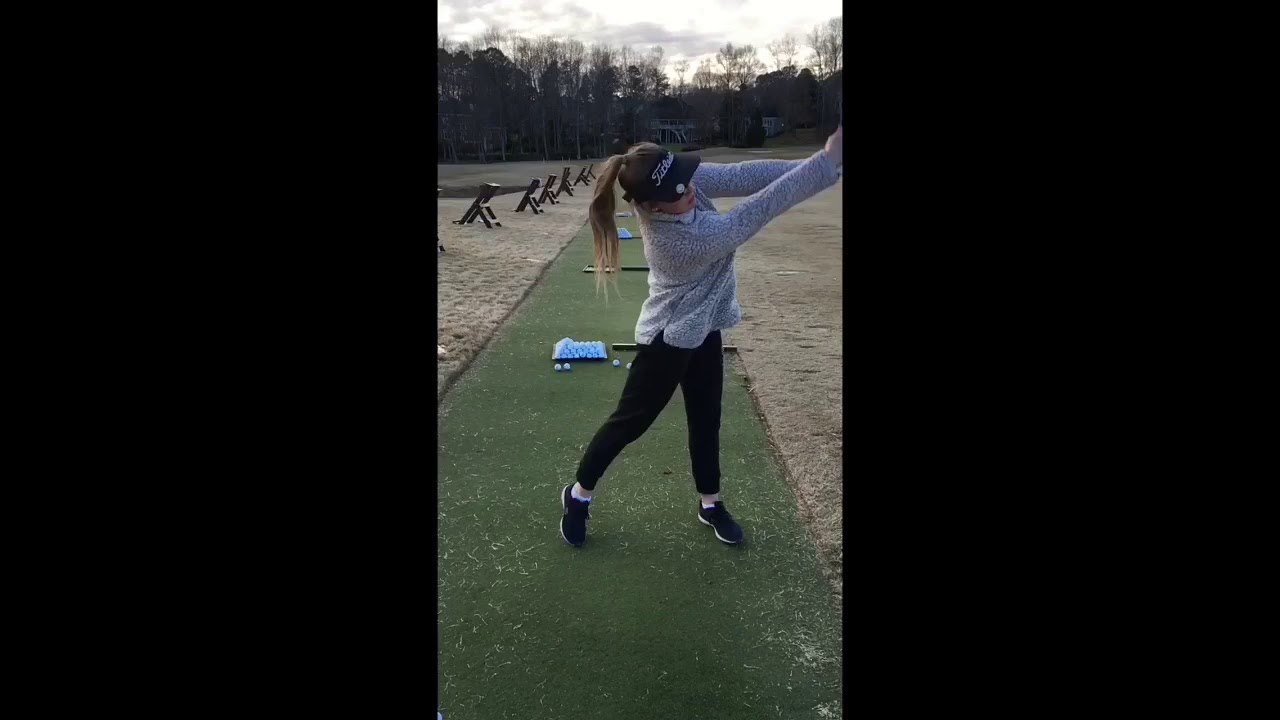 Brooke Sutton Winter Practice Golf - YouTube