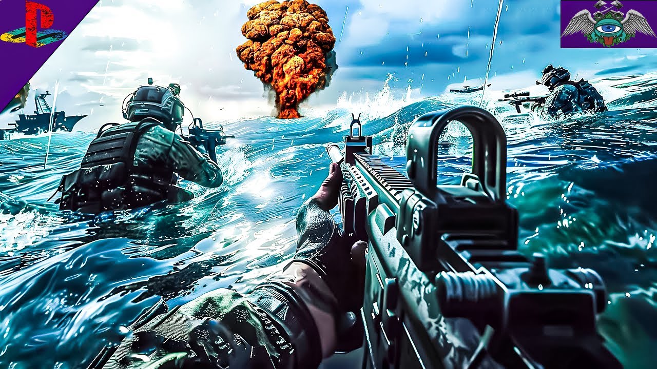 Oil Platform Explosion|Gameplay ,Call Of Duty, Ghosts - YouTube