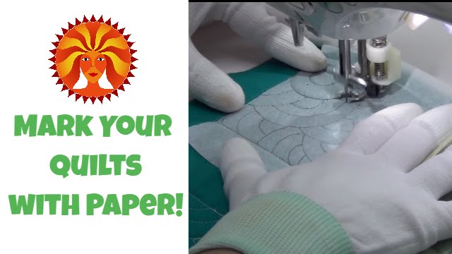How to Mark Your Quilt Using Golden Threads Paper or Tissue Paper - YouTube