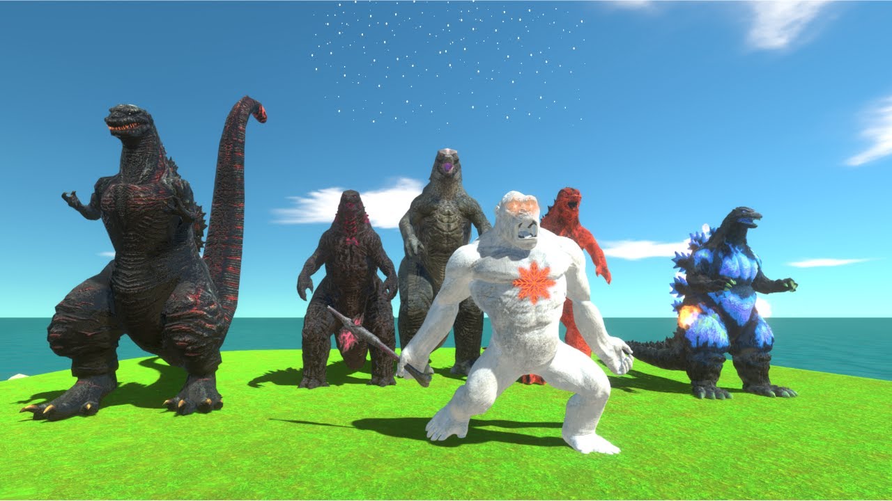 Snow Kong Save Colossal Titan from Godzilla Evolved - YouTube