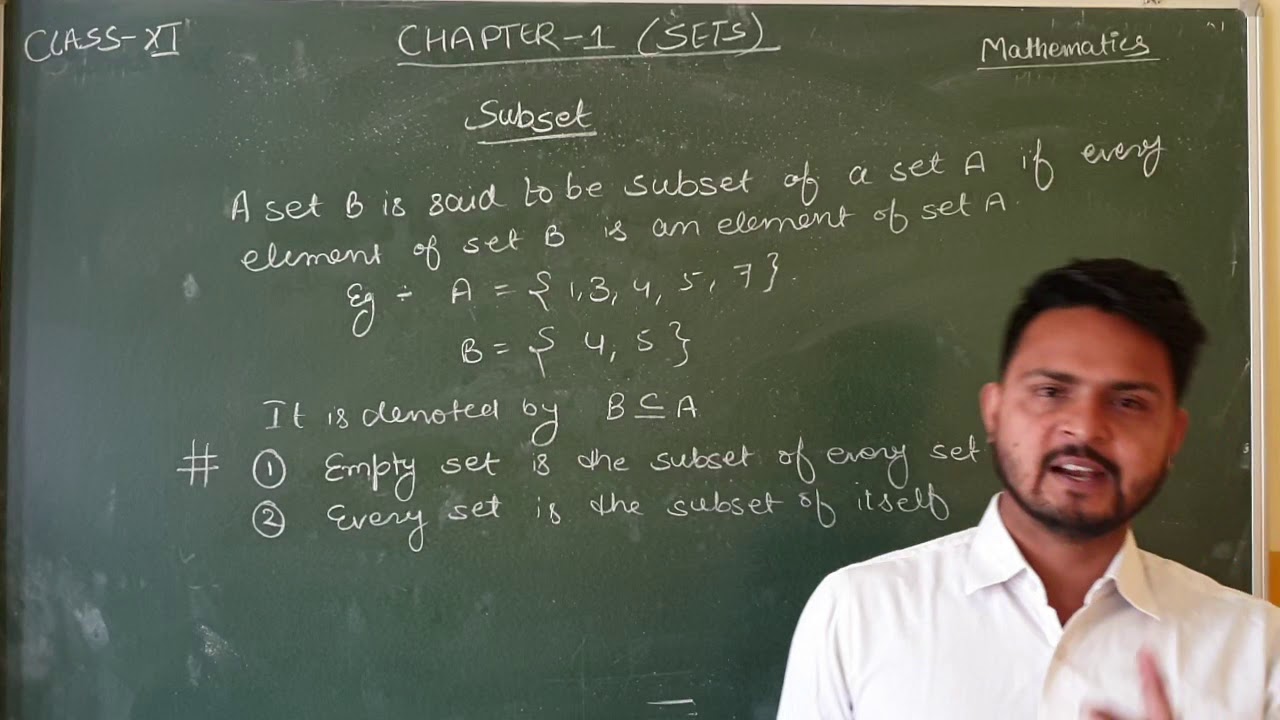 Class 11 Sets Lecture 3 Youtube