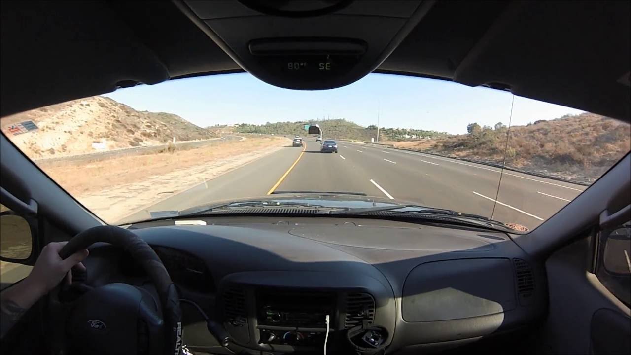 CHP rolling road block - YouTube