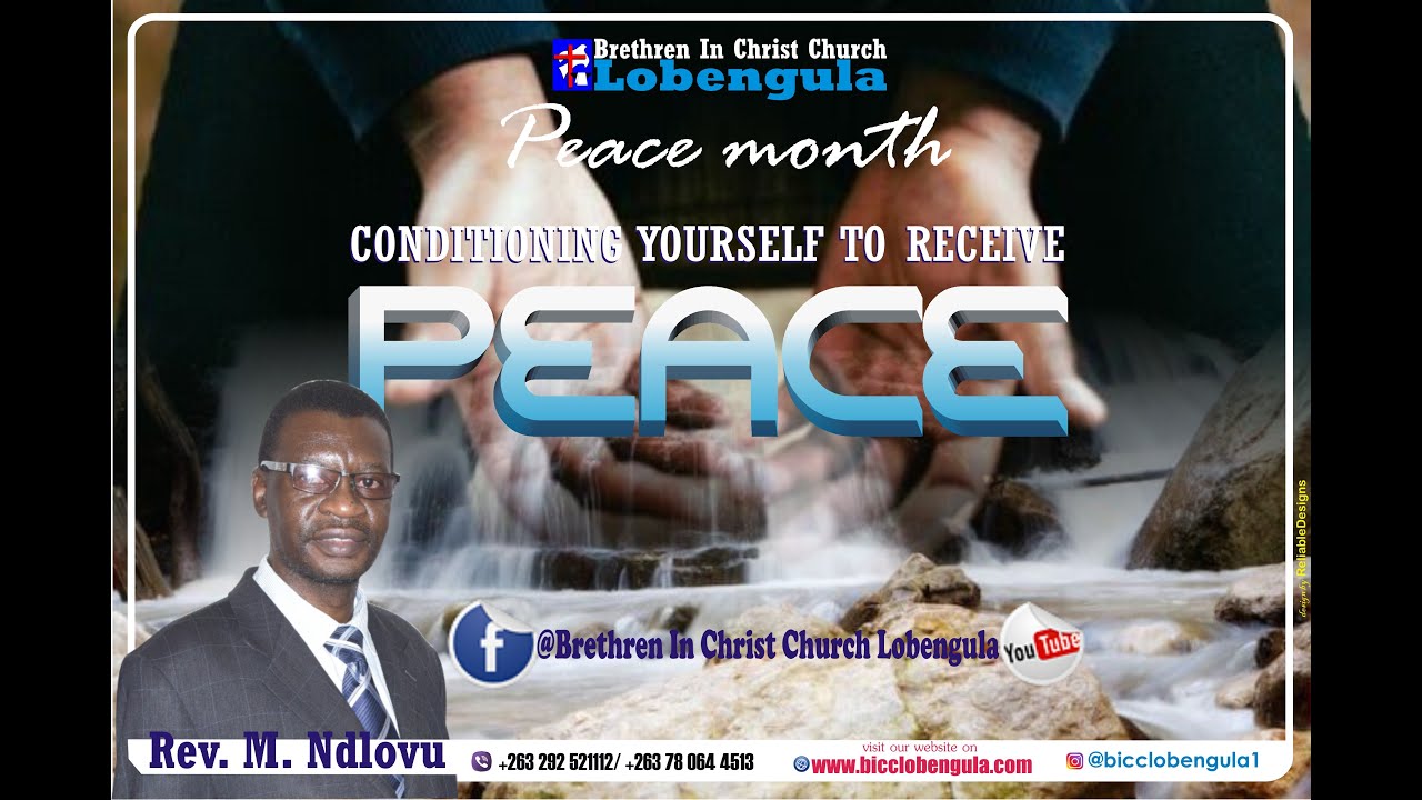 Receiving peace - Rev. M. Ndlovu - YouTube