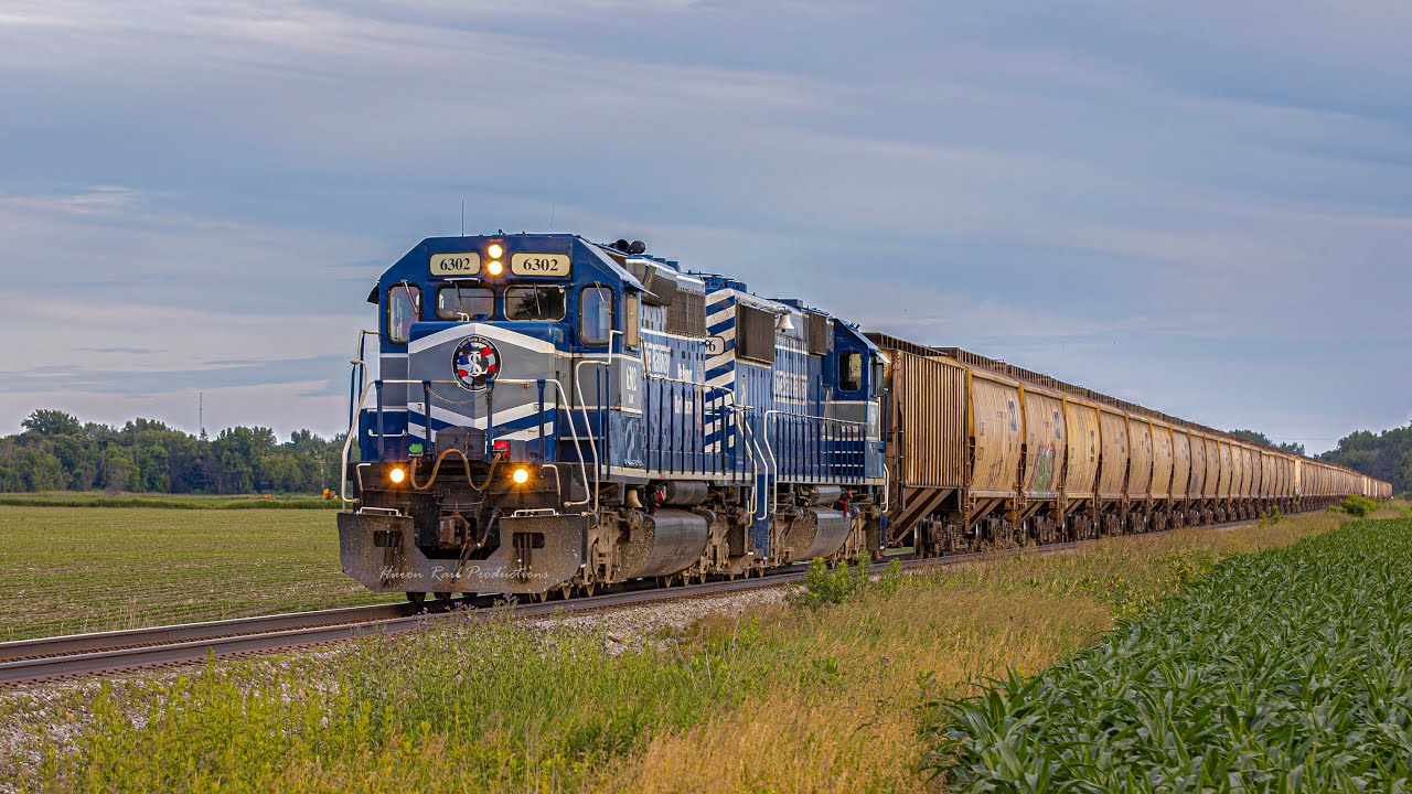 Lake State Railway Northbound Standish Grain Train, Bay City to ...