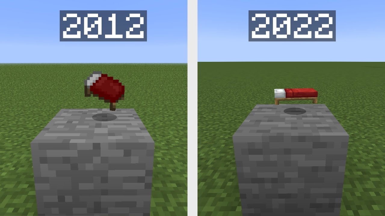 minecraft in 2012 vs now - YouTube