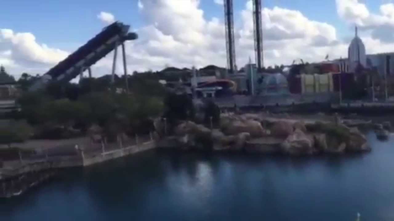 Incredible Hulk Coaster Demolition at Universal Orlando Completes - YouTube