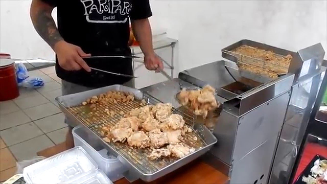 Street Food Japan | Fried Chicken Karaage | Okinawa - YouTube