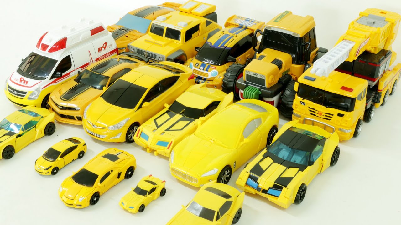 Yellow Color 16 Cars Transformers Carbot Tobot Miniforce Robot Car Toys ...