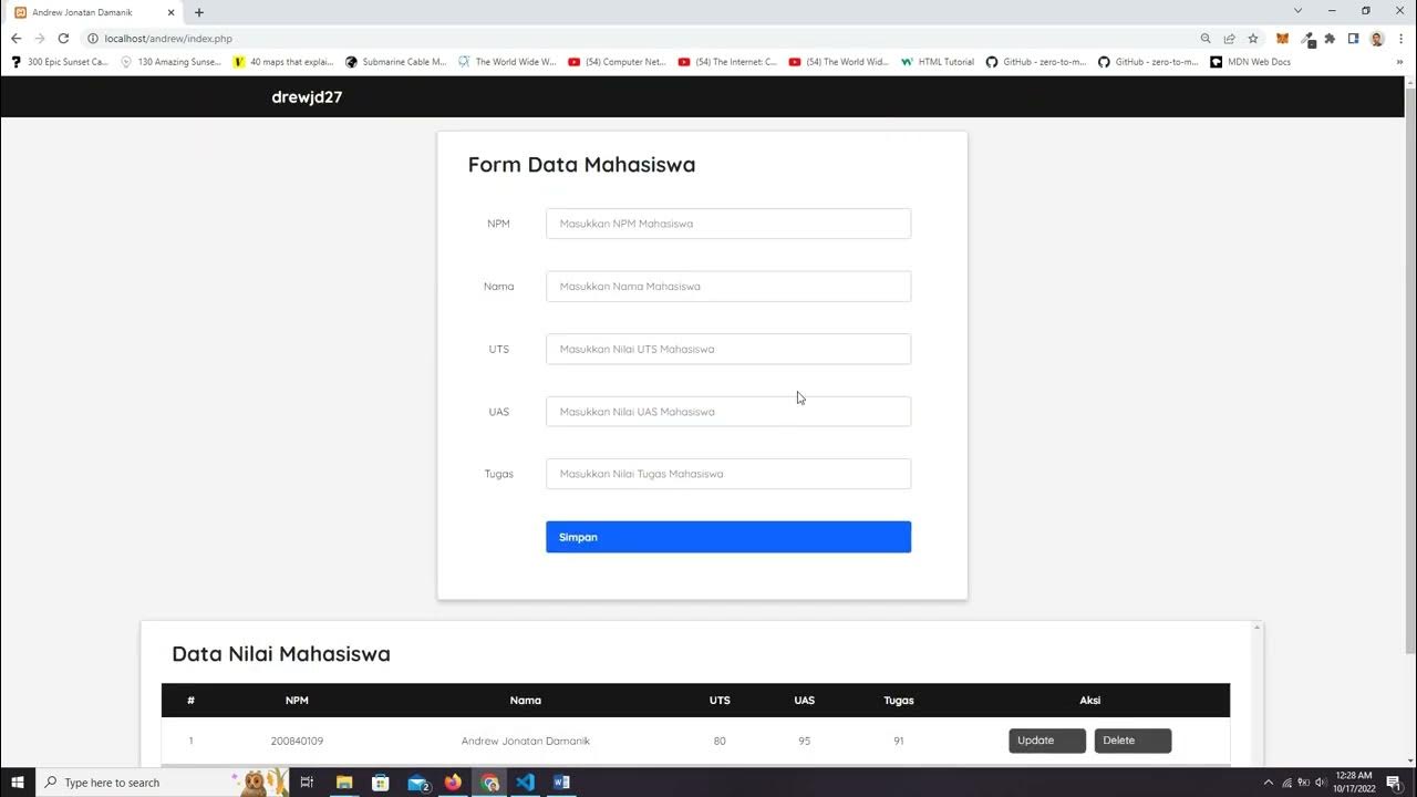 Quick Demo - CRUD WebApp - YouTube