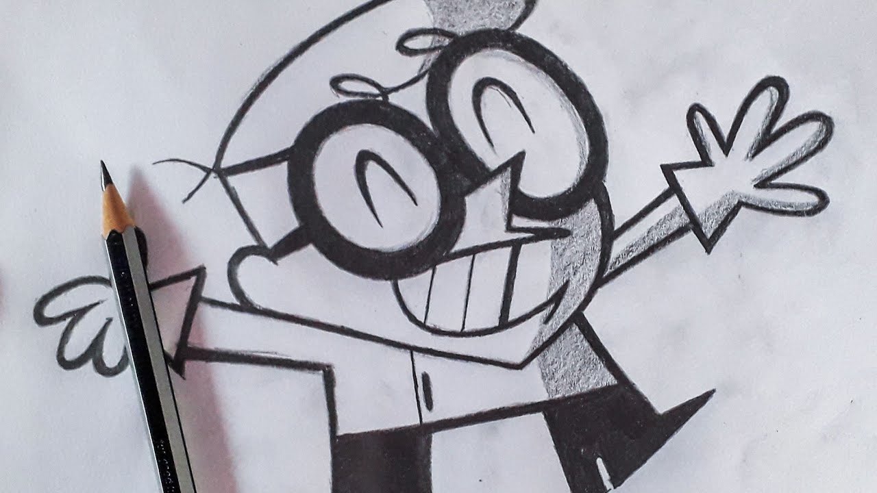 Dexter's Laboratory Pencil Drawing | How to Draw Dexter's Laboratory ...
