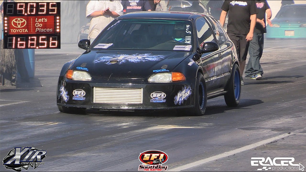 Xtreme Intent Racing Sport FWD Civic - Brian Kilby 9.03 @ 168mph | Fall ...