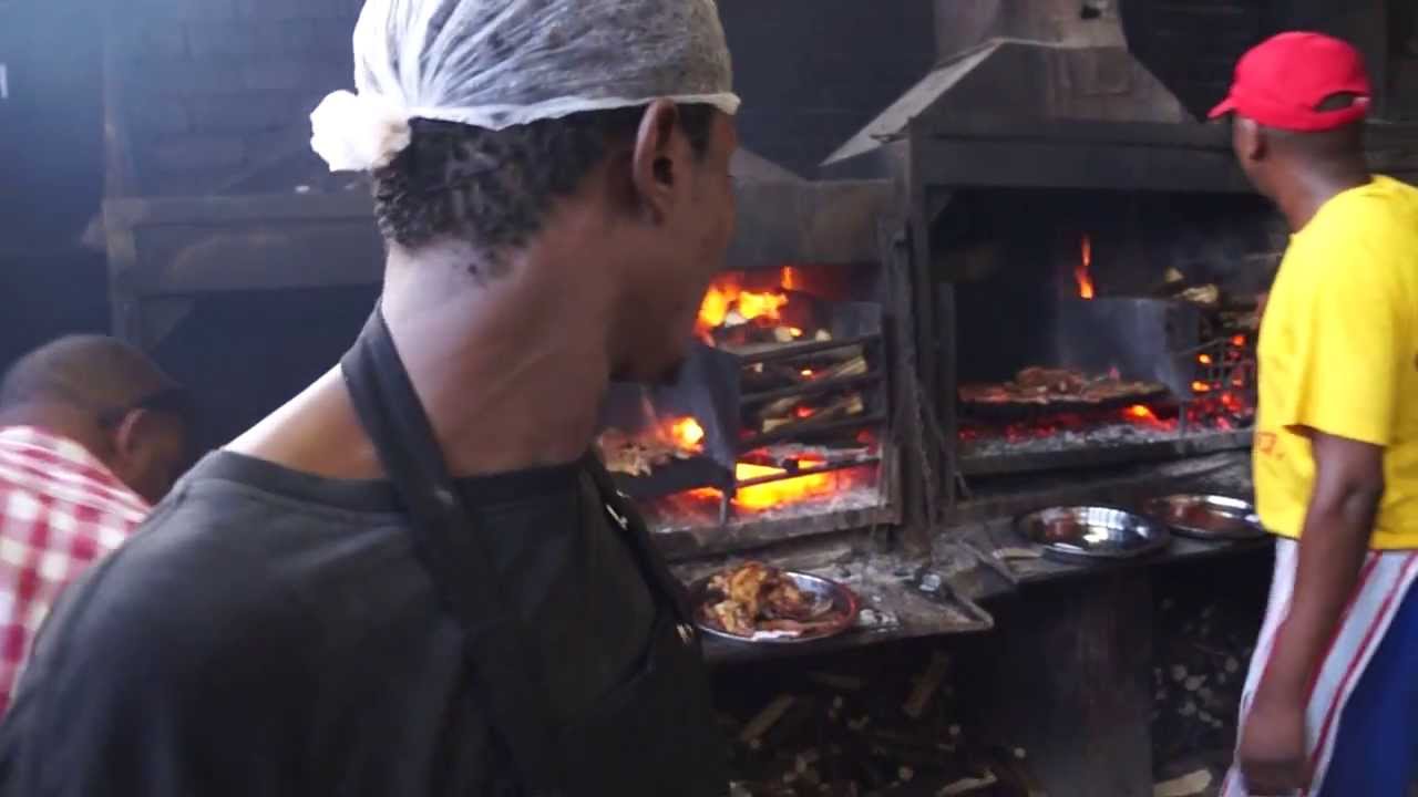 Mzoli's Meat Braai Cooking Demonstration - Gugulethu Township, South ...