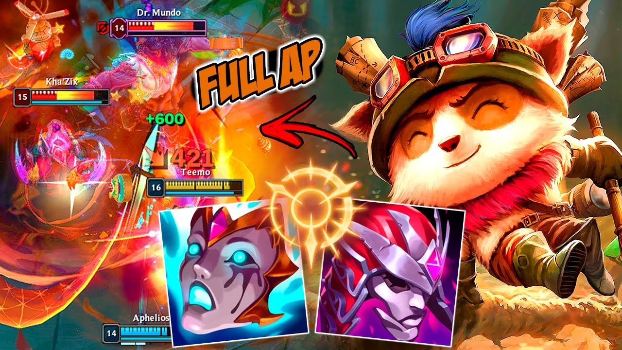 TEEMO TOP FULL AP DELETANDO TODO MUNDO - LEAGUE OF LEGENDS - YouTube