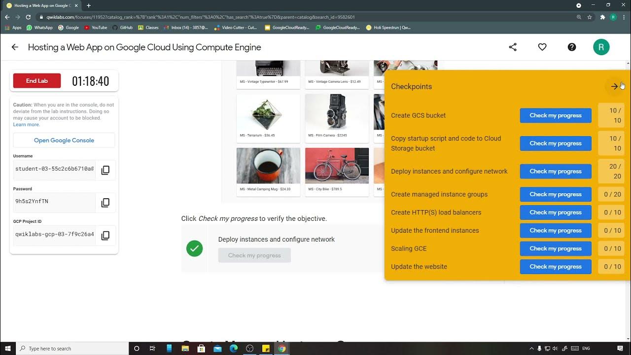 Hosting a Web App on Google Cloud Using Compute Engine | Qwiklab [GSP662] - YouTube
