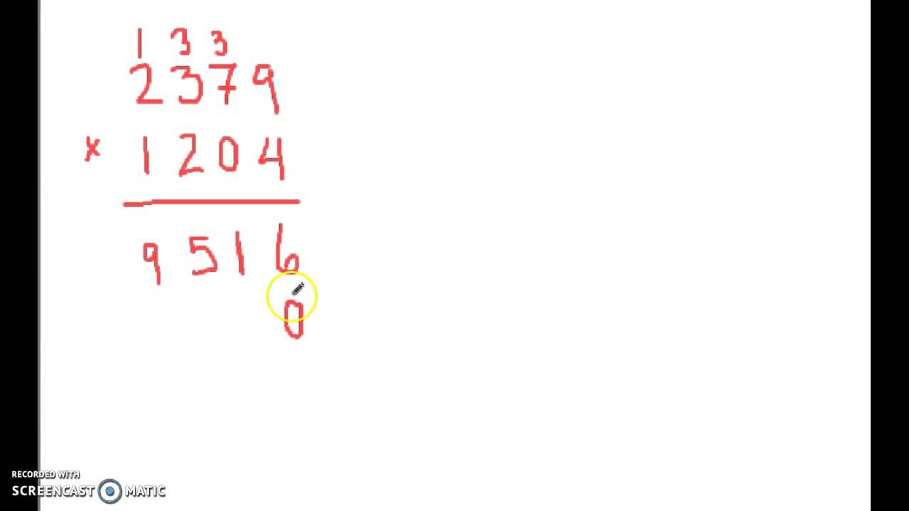 Standard Multiplication Algorithm 2 YouTube Standard Multiplication Algorithm 2 YouTube