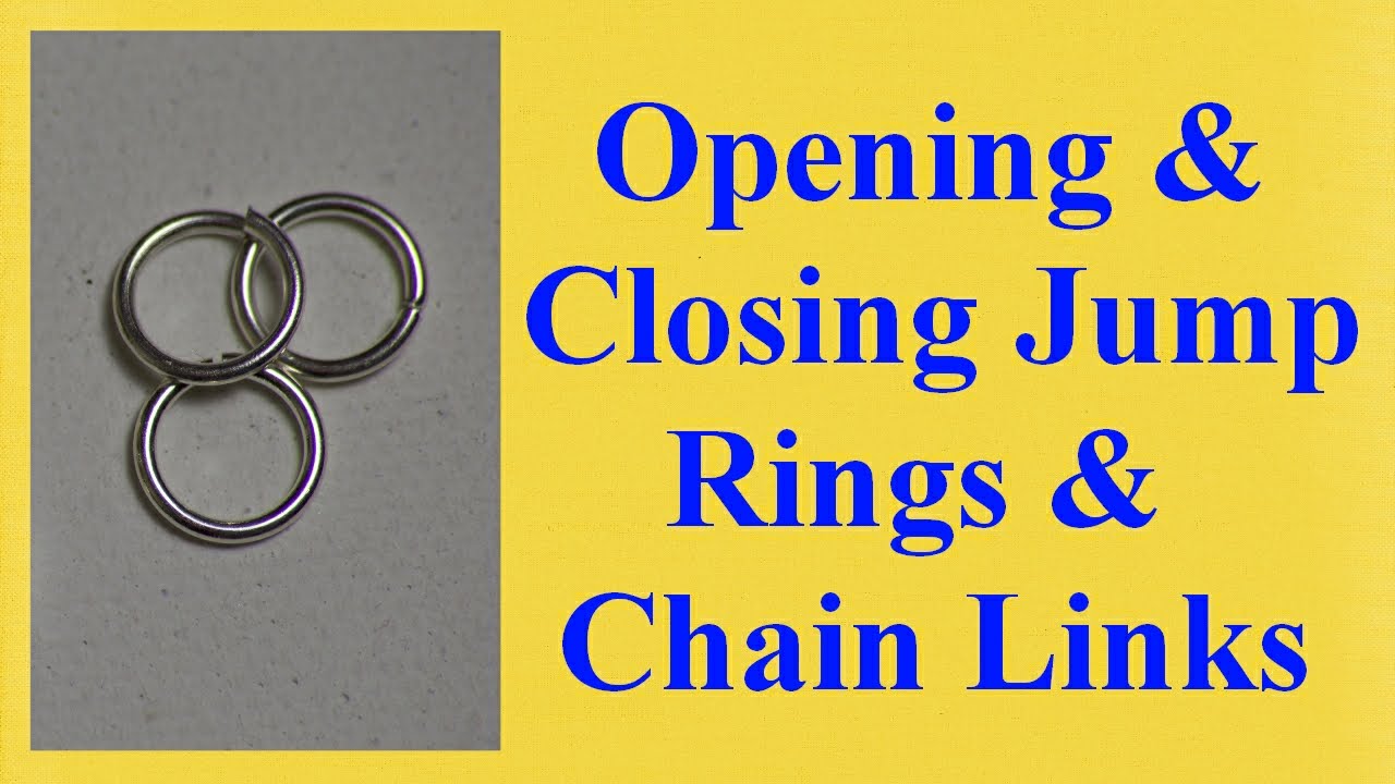 Jewellery Tutorial ★ Open & close chain link & jump ring - YouTube