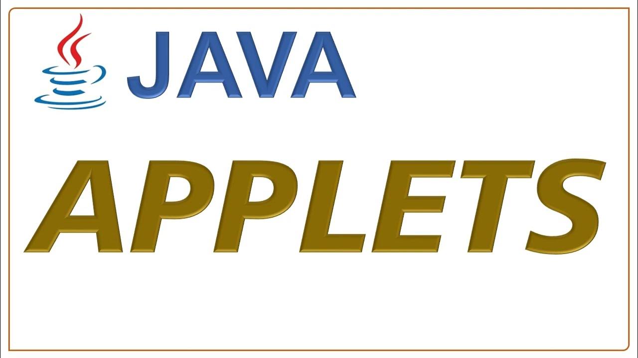 Applets in Java - YouTube