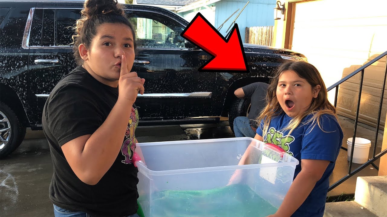 SLIME PRANK ON OUR DAD! - YouTube