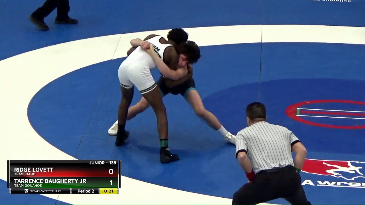 Junior 138 Ridge Lovett Team Idaho Vs Tarrence Daugherty Jr Team ...