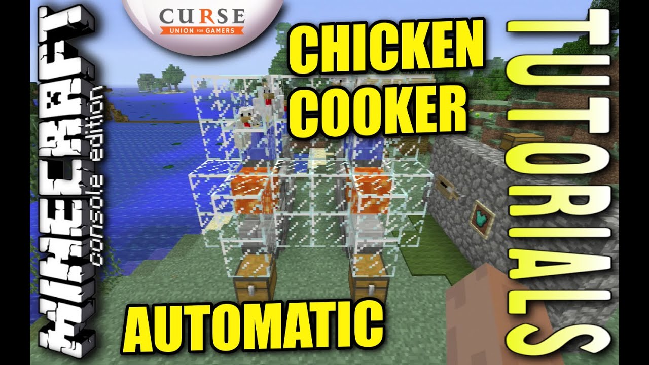 Minecraft Bedrock - CHICKEN FARM 🐔 Automatic 🥚 Tutorial - MCPE , Xbox ...
