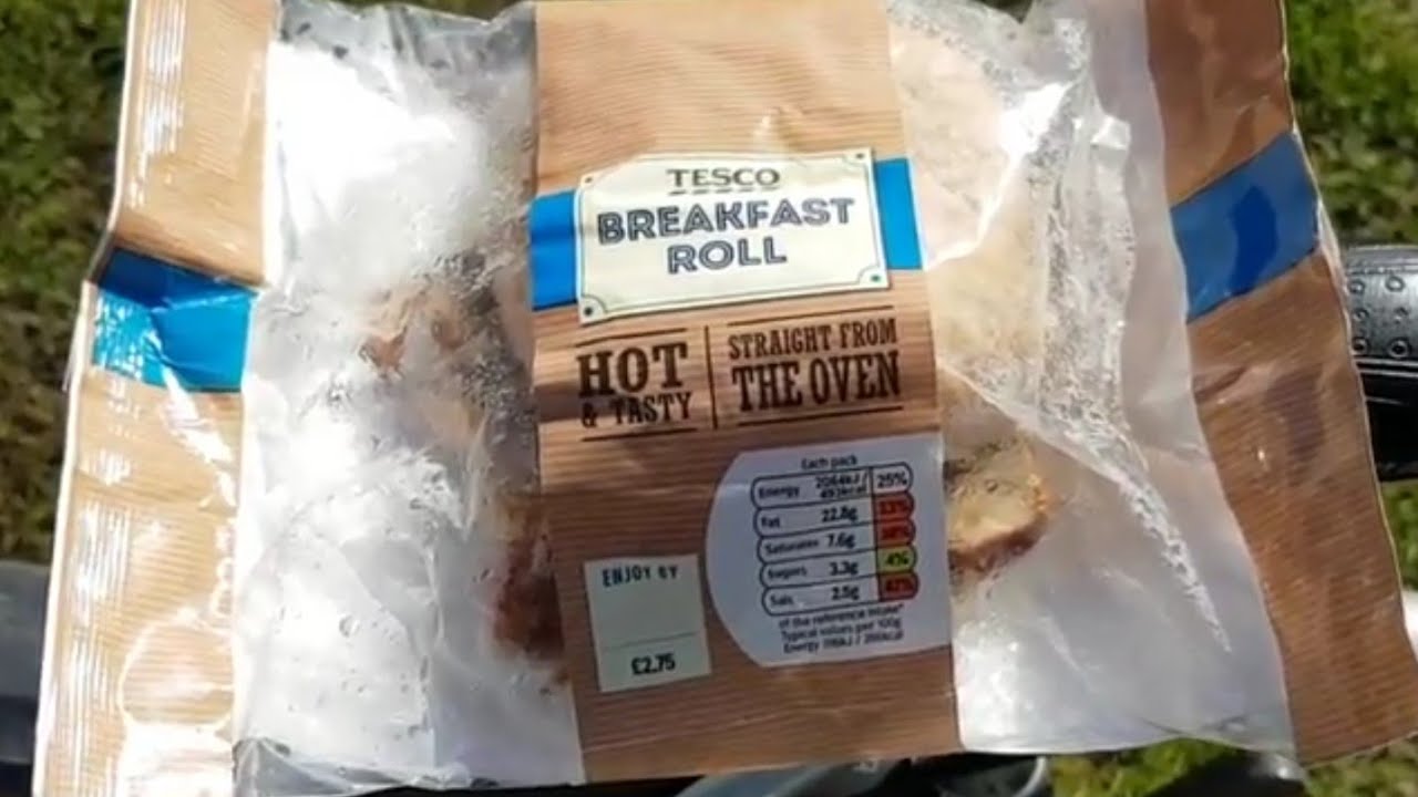 Tesco Breakfast Roll - Random Reviews - YouTube