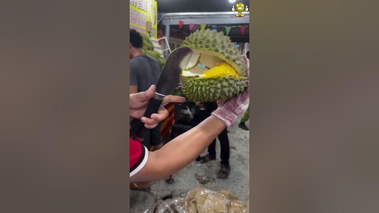 Unboxing fresh durian musangking yellow || Best cutter durian #87 - YouTube