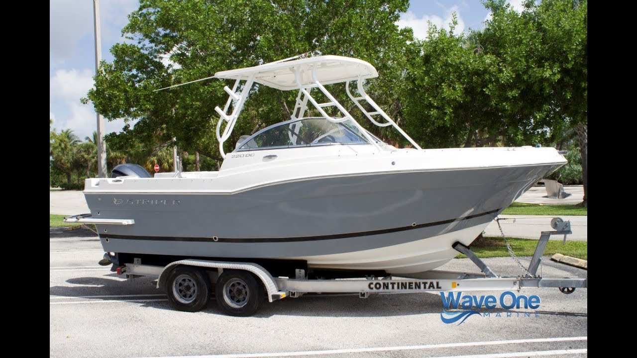 SOLD : 2014 Striper 220 Dual Console - Hard Top - Yamaha 250HP ...