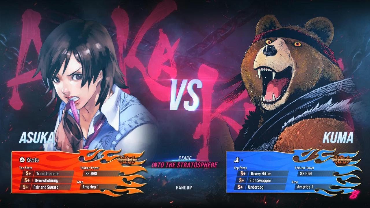 TEKKEN 8 ONLINE Asuka V Kuma 2 with rematch - YouTube