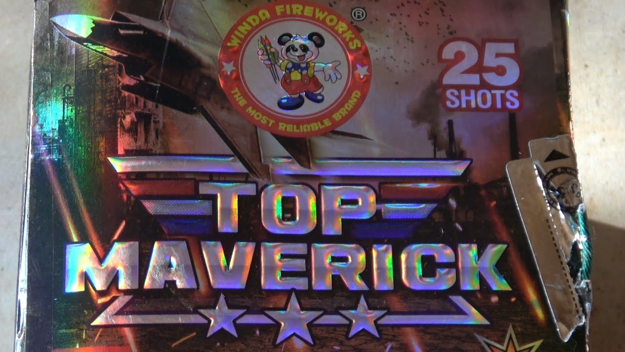 Top Maverick 25s 200g cake by Winda fireworks - YouTube