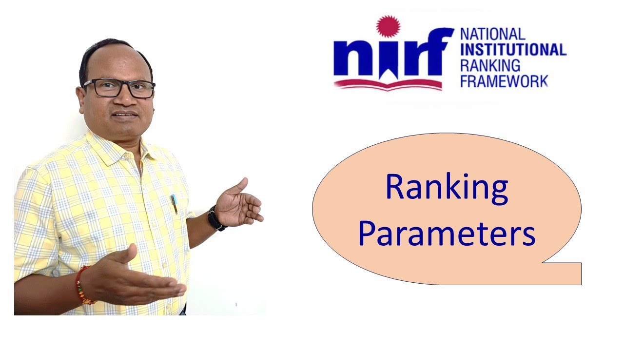 NIRF Ranking Parameters #nirfranking - YouTube