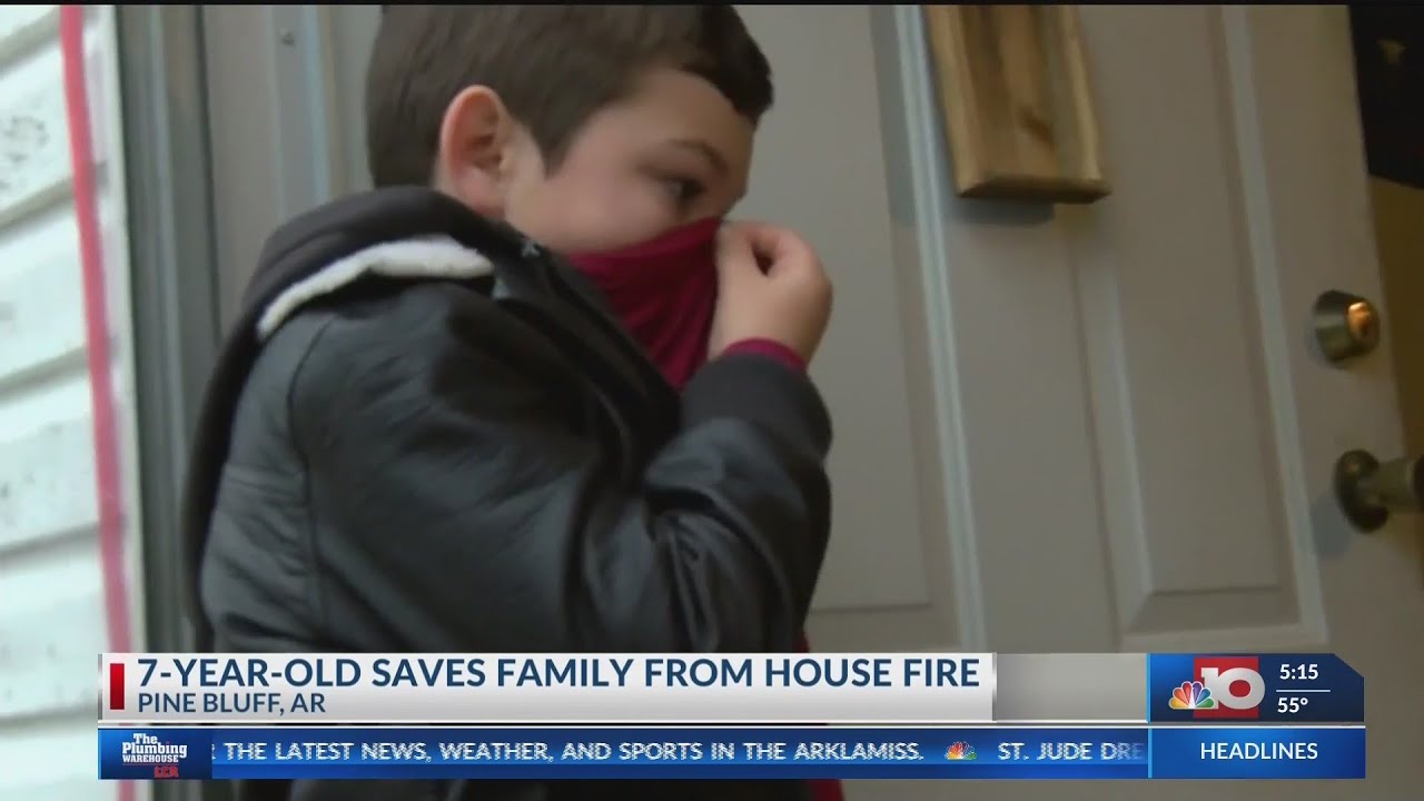 7-year-old saves family from house fire - YouTube