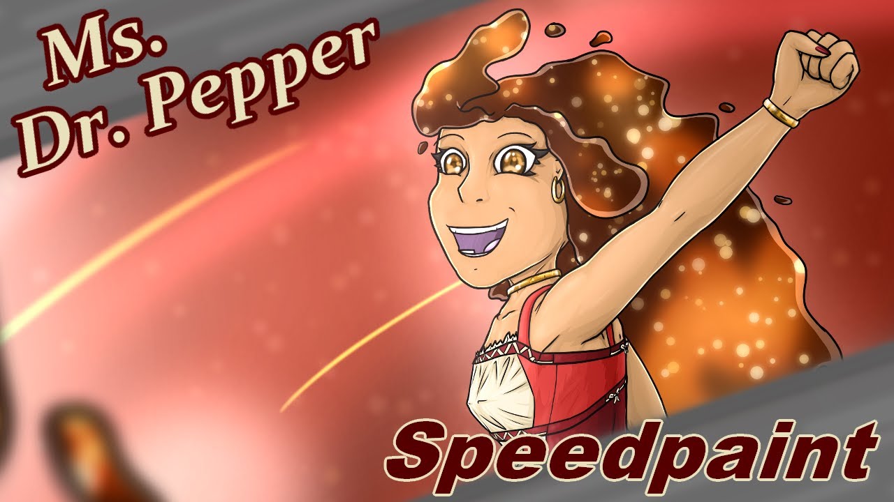 Ms. Dr. Pepper (Pin-Up) - Speedpaint - YouTube