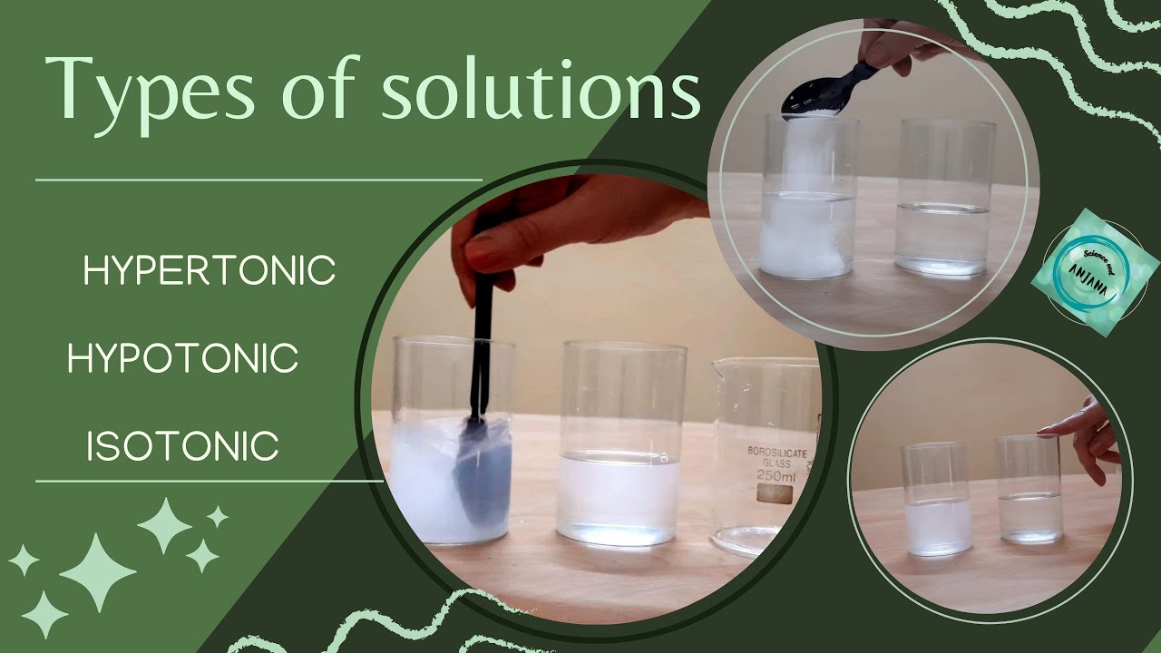 Solutions- Hypertonic, Hypotonic and Isotonic- made easy - YouTube