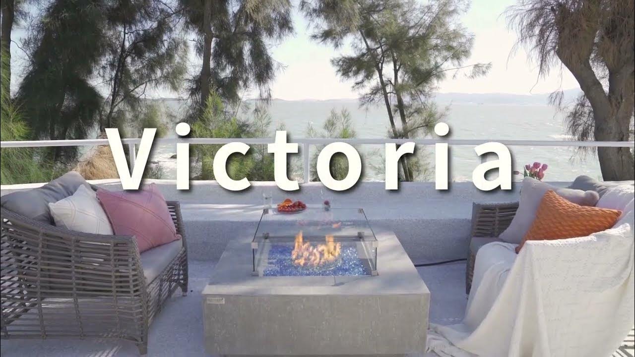 [ELEMENTI PLUS] VICTORIA Fire Table OFG413LG - YouTube