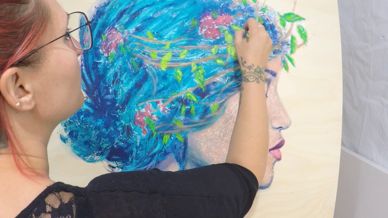 Lady Nature speed painting - YouTube