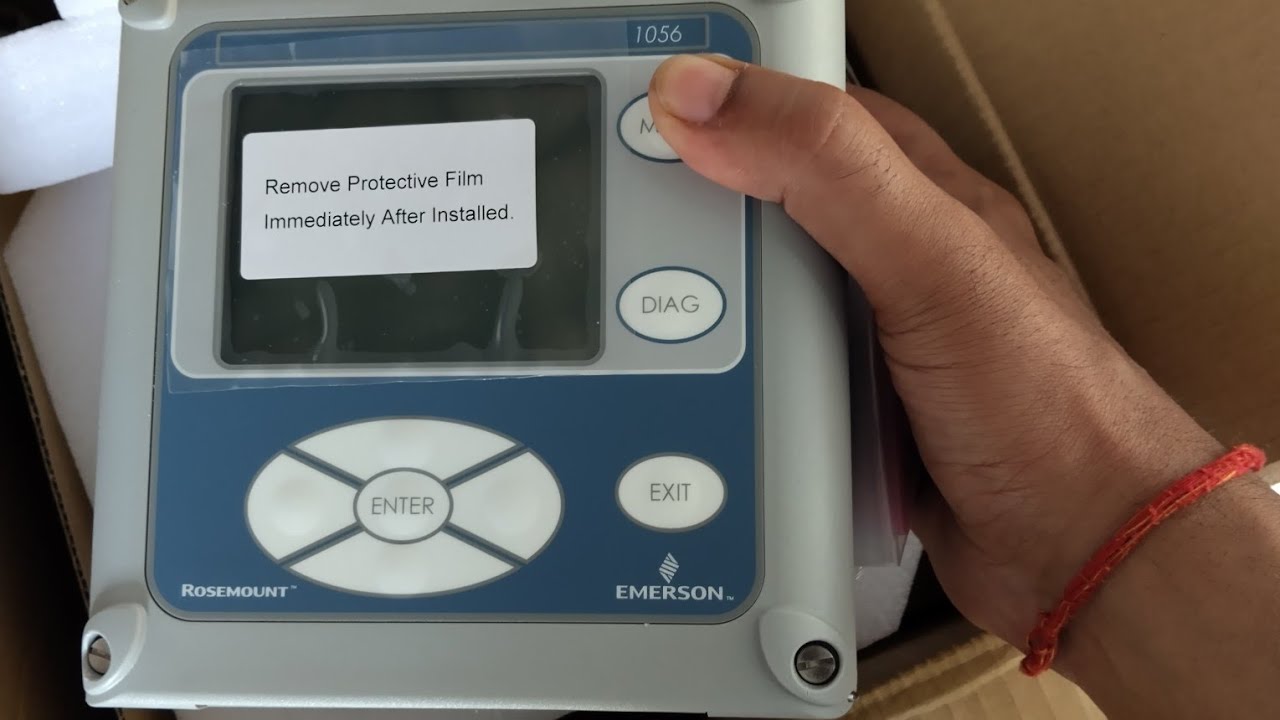 Conductivity meter 1056 Emerson parameters - YouTube