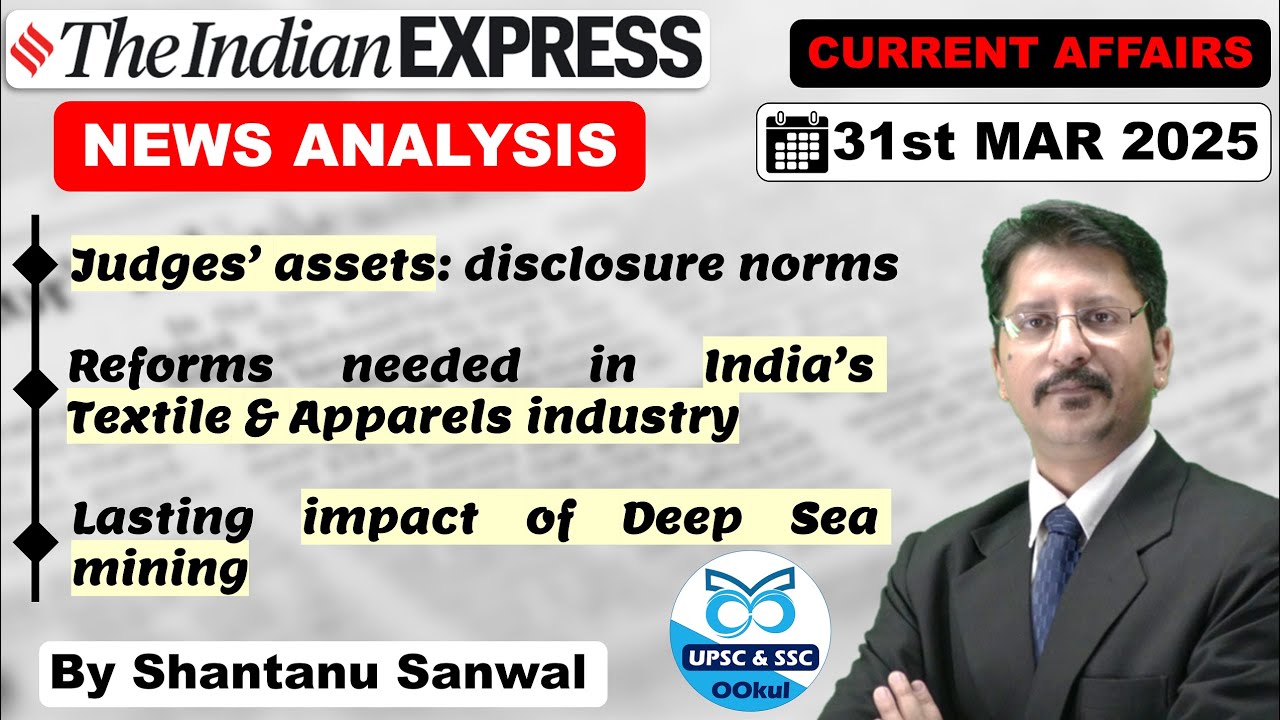 Indian Express Newspaper Analysis | 31 MARCH 2025 | Indian Express ...