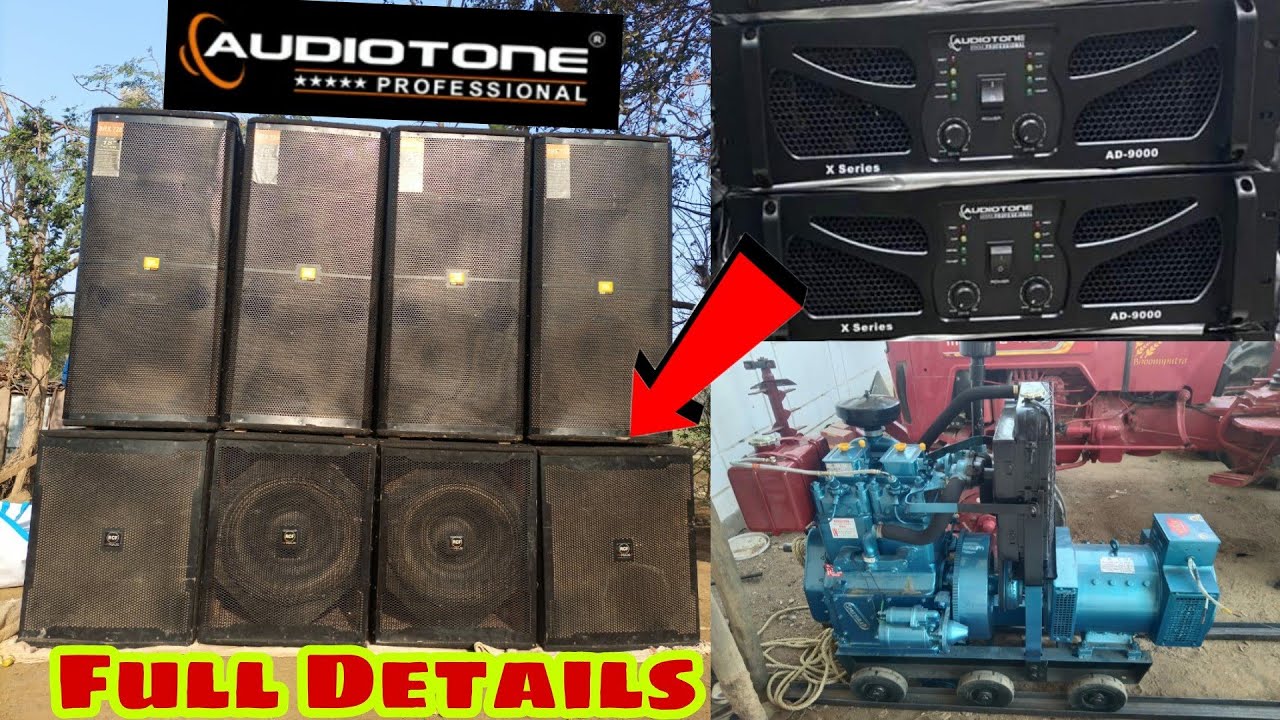 4Bass 4Top Audiotone Dj Setup | 2000watt × 4Bass With AD9000 Sound ...