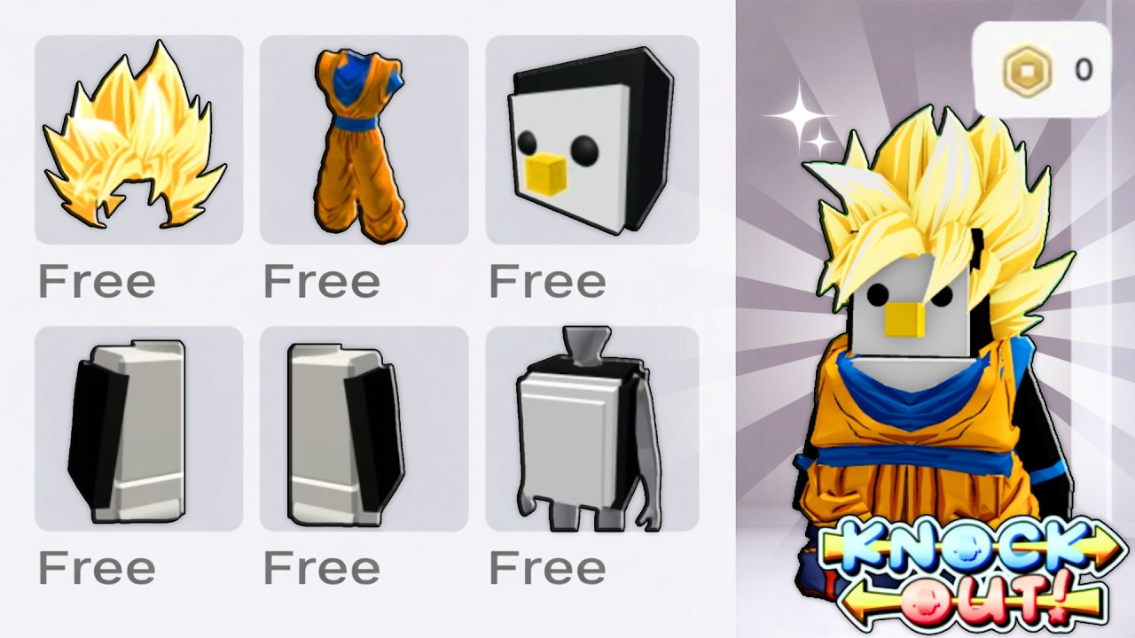 How To Get GOKU Penguin Skin Avatar in KNOCKOUT🐧 - YouTube