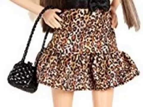 New Barbie Fashionista Barbie Doll Leopard Print Skirt Deal - YouTube