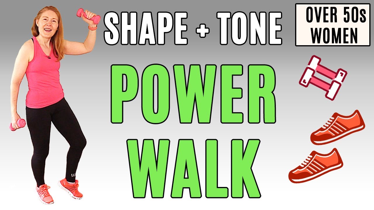 30 MINUTE POWER WALK FOR WEIGHT LOSS for Women Over 50 | Using Hand ...