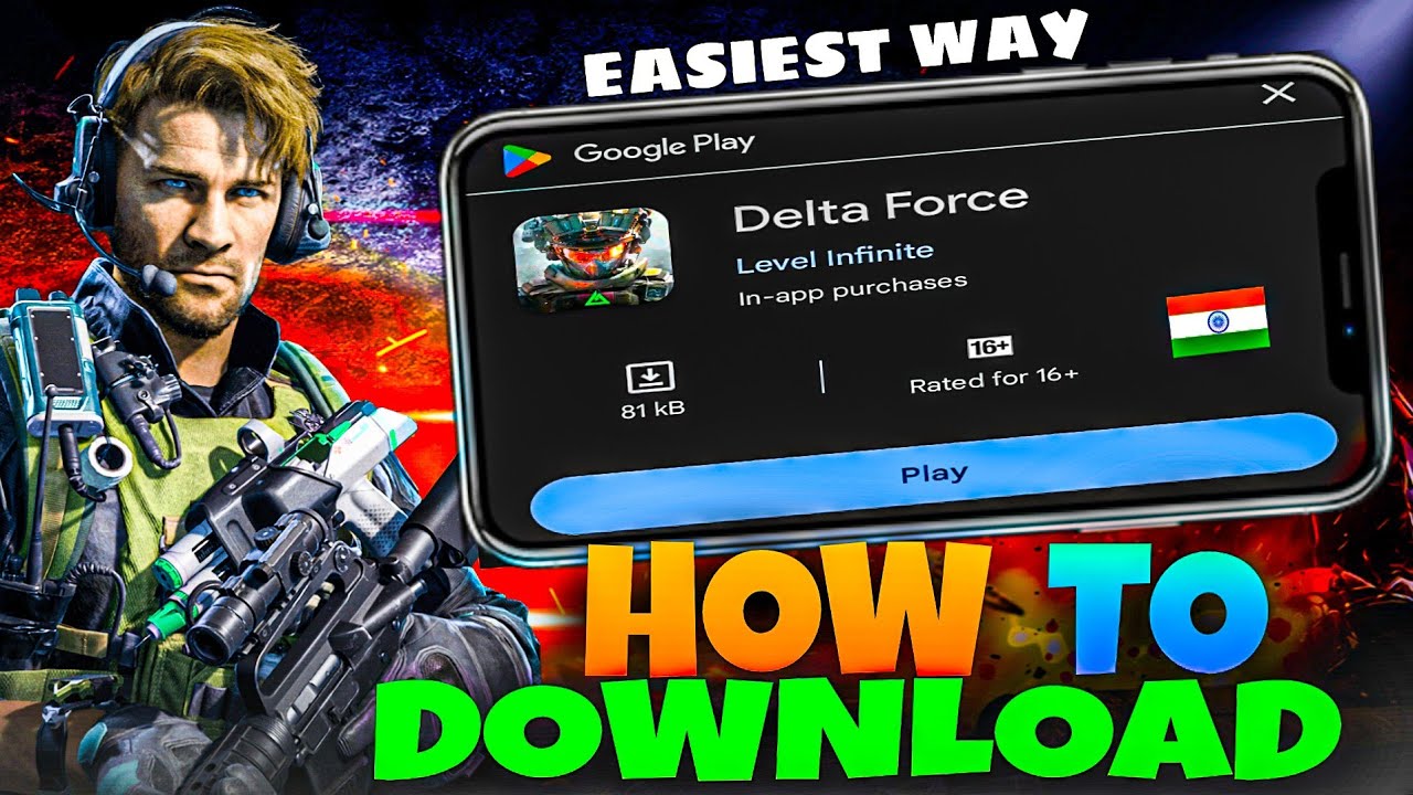 HOW TO DOWNLOAD DELTA FORCE MOBILE IN INDIA | HOW TO LOGIN DELTA FORCE ...