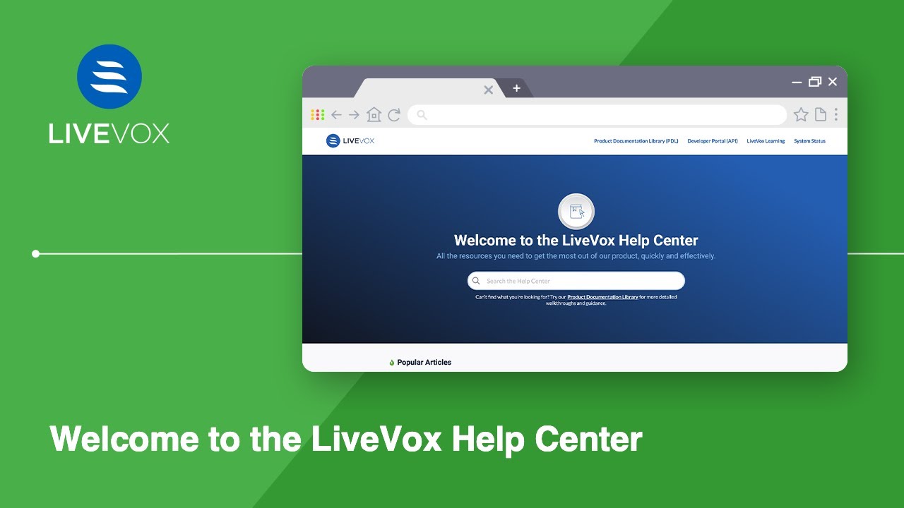 Welcome to the LiveVox Help Center - YouTube