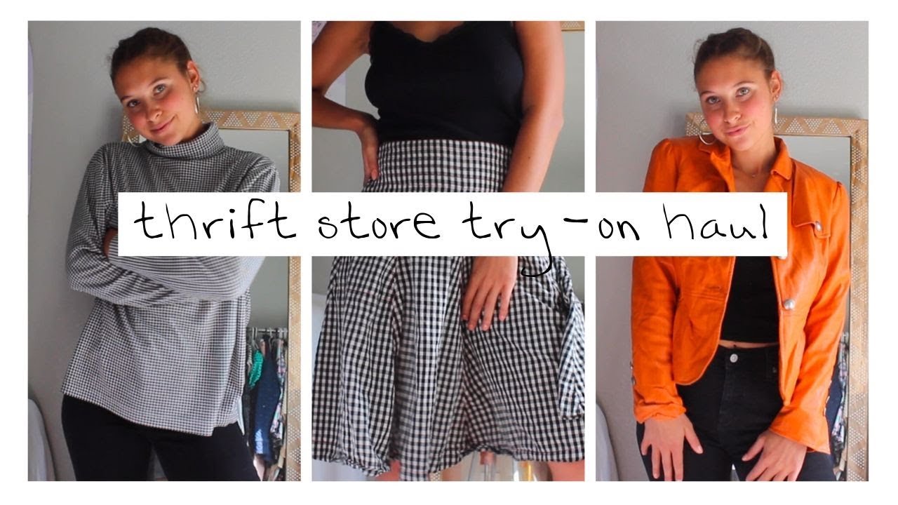 Thrift Store Try-on Haul | Fall Edition - YouTube
