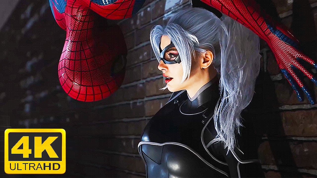 Amazing Spider-Man Cheating on MJ with BLACK CAT 4K ULTRA HD - PS5 ...