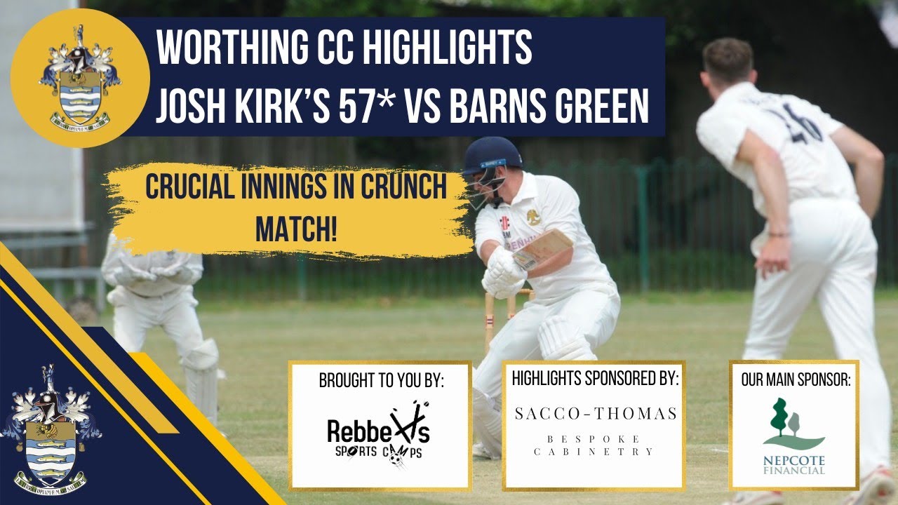 Josh Kirk 57 no vs Barns Green 19 August 2023 - YouTube