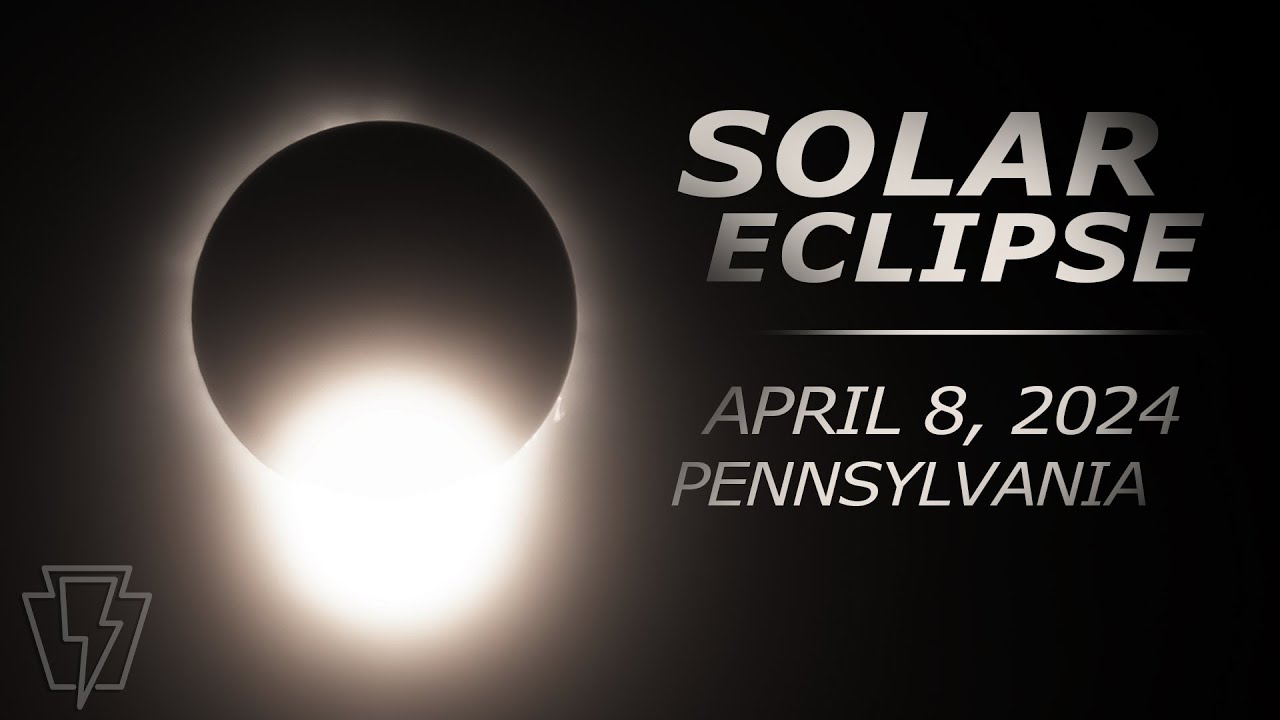 TOTAL SOLAR ECLIPSE in Pennsylvania - April 8, 2024 - YouTube