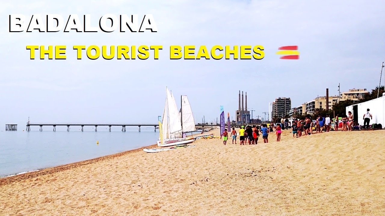 Badalona Beach - The Tourist Beaches - June 2023 Barcelona 4K - YouTube
